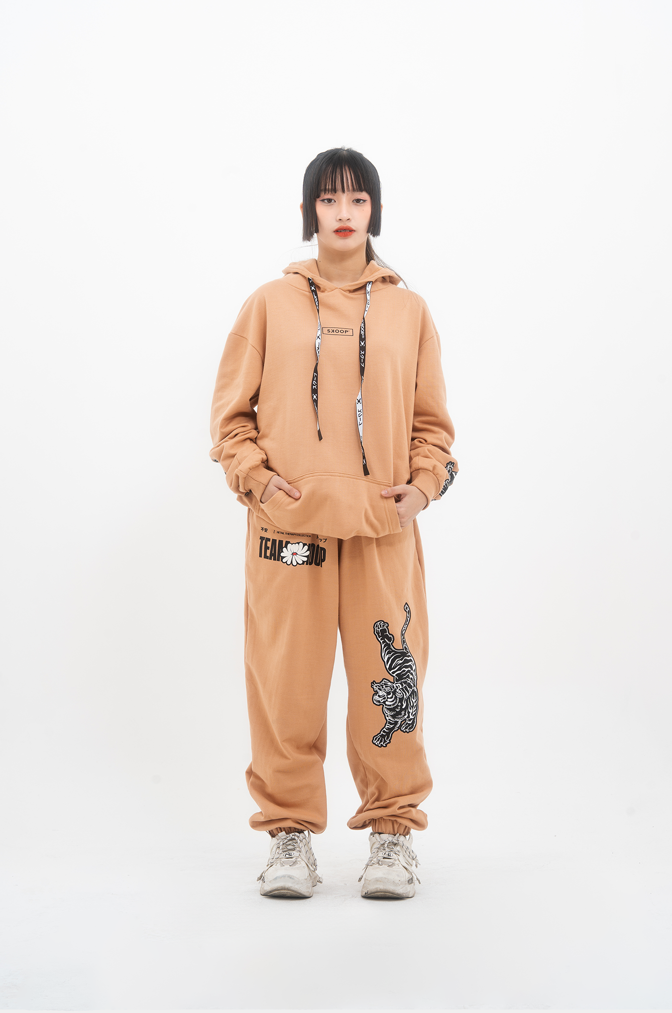 SKOOP® Retail Therapy Team Skoop Hoodie Tan