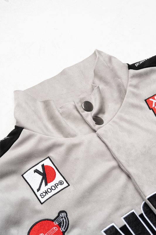 SKOOP® RT Suede Race Jacket Core Gray